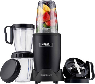COOKS PROFESSIONAL NUTRIBLEND SMOOTHIE MAKER BLENDER 1000W WITH 9PC ...