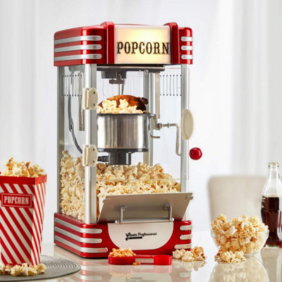 Cooks Professional Retro Popcorn Maker 310W - Vintage Design Hot Air ...