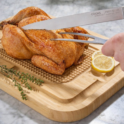 Cooks Professional Reversible Bamboo Carving and Chopping Board with ...