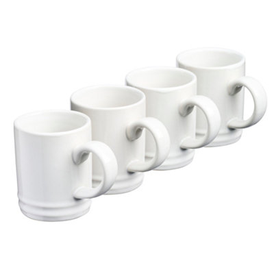 Cooks Professional Set of 4 Espresso Coffee Cups - Dishwasher ...