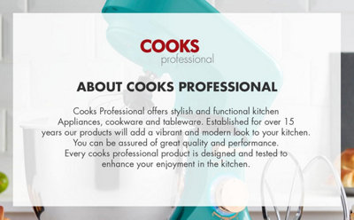 Cooks Professional Stand Mixer 1000W with 8 Speeds & Pulse, 4.5L ...