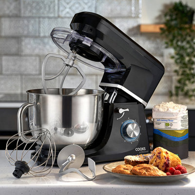 Cooks Professional Stand Mixer 1200W with 6 Speeds, Pulse & 7L S-Steel ...