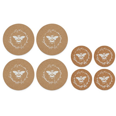 Cooksmart Bumble Bees Placemats and Coasters | DIY at B&Q