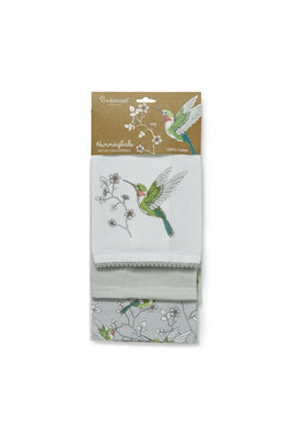 Cooksmart Hummingbirds Set of 3 Tea Towels