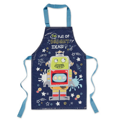 Cooksmart Kids PVC Apron Robot