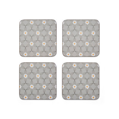 Cooksmart Purity Pack of 4 Coasters | DIY at B&Q