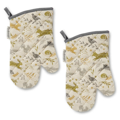Cooksmart Set of 2 Woodland Gauntlets | DIY at B&Q