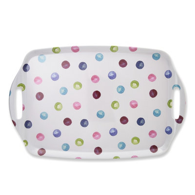 Cooksmart Spotty Dotty Large Tray | DIY at B&Q