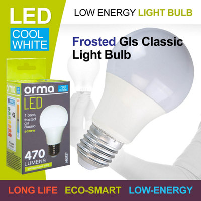 Cool White 5W Screw Base Classic LED Frosted Light Bulb Orma