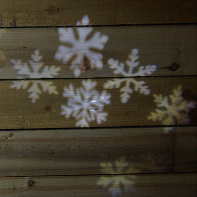 Cool White LED Rotating Snowflake projector | DIY at B&Q