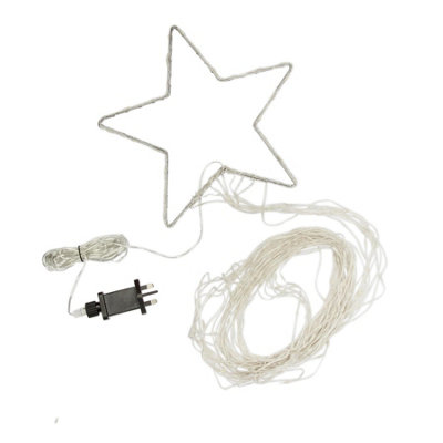 Cool White Shooting Star String Lights - Mains Powered Indoor Outdoor ...