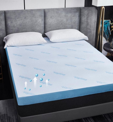 Cooling Air Flow Memory Foam Mattress Topper King 2 Inch