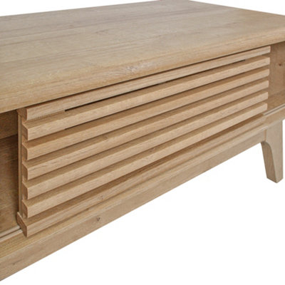 Copen Coffee Table with Storage For Living Room, Riviera Oak Finish