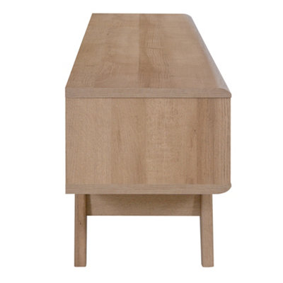 Copen TV Unit Riviera Oak With Storage Cabinets 150cm