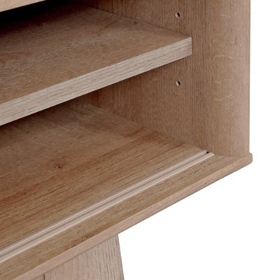 Copen TV Unit Riviera Oak With Storage Cabinets 150cm