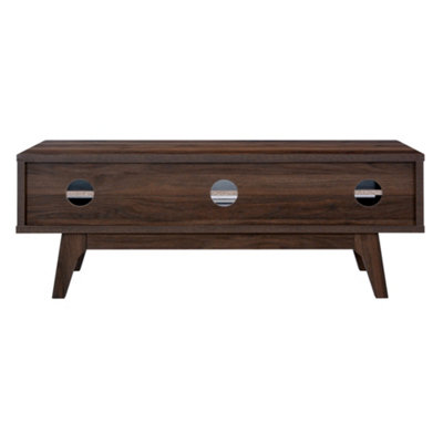 Copen Walnut 120cm TV Unit Cabinet for TVs up to 55", TV Stand with 2 ...