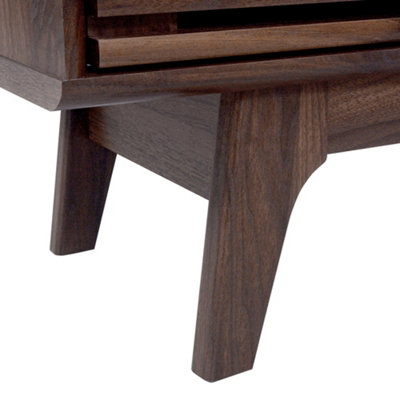 Copen Walnut 120cm TV Unit Cabinet for TVs up to 55", TV Stand with 2 ...