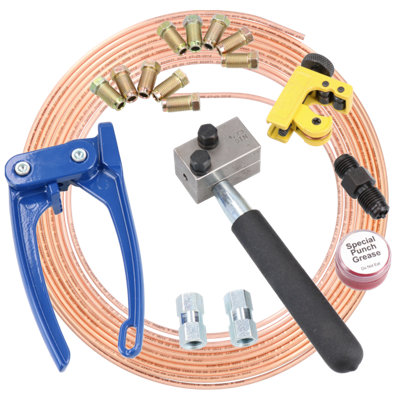 Copper Brake Pipe Repair Kit Flaring Tool Bender M10 DIN suitable for ...