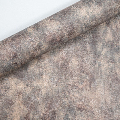 Copper Brown Textured Wallpaper Plain Industrial Effect HeavyWeight ...