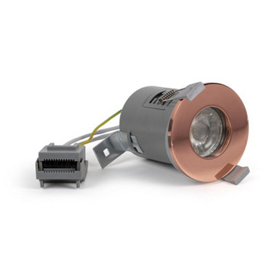 Copper GU10 Fire Rated Downlight - IP65 - SE Home