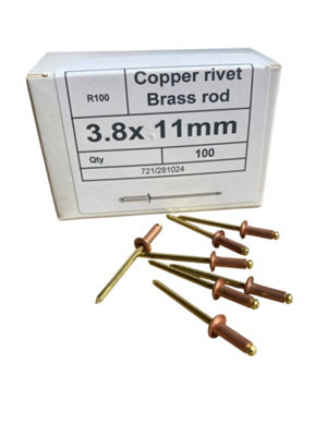 Copper Gutter Rivets 100 per bag