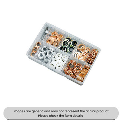 Copper, Nylon, Aluminium & Bonded Seal Sump Plug Washers Asrsorted Box ...