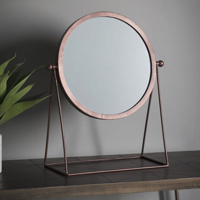 Copper Table Top Mirror - SE Home | DIY at B&Q