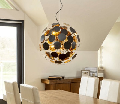 Copperhead 6 Light Sputnik Ceiling Light Copper | DIY at B&Q