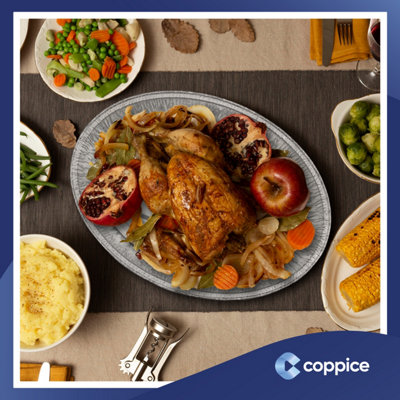 Coppice Aluminium Foil Roasting Tray Combo for Roasting, Grilling & BBQ ...