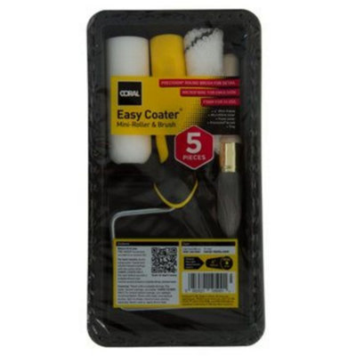 Coral Tools - Easy Coater 4" Roller & Brush Set (5 Piece)
