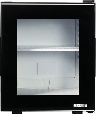 Corby Eton 20L Glass Door Minibar in Black