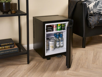 Corby Eton 20L Lockable Minibar in Black