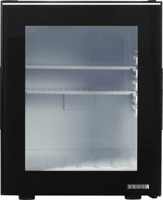 Corby Eton 35L Glass Door Minibar in Black