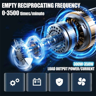 Cordless 18V Reciprocating Saw, Mini Electric Cutter for Wood, Metal ...