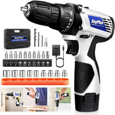 Cordless Drill and Screwdriver Set Power Drill Driver Set Compact ...