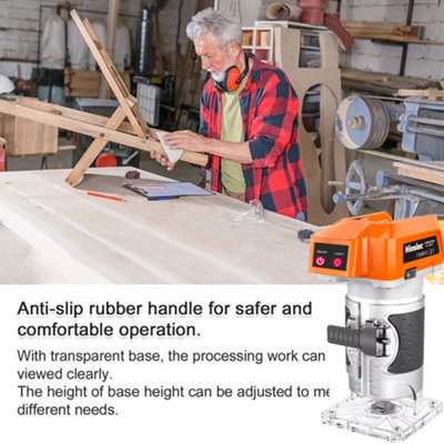 Cordless Electric Hand Trimmer Router Laminate For Dewalt 18V Battery w ...