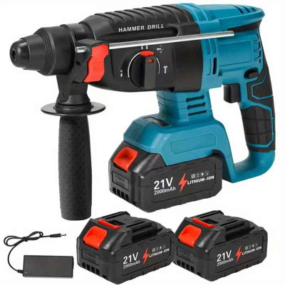 Cordless Hammer Drill SDS Rotary Electric Impact Hammer, 4 IN 1 Multi ...