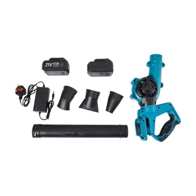 Cordless Handheld Dual Power Garden Leaf Blower with Adjustable Airflow ...