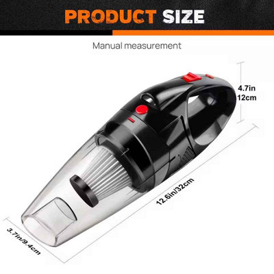 Cordless Handheld Vacuum Cleaner with HEPA Filter and LED Light