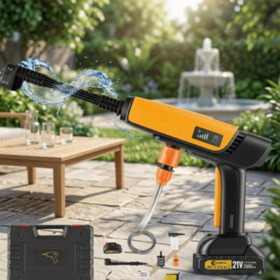 Cordless High Pressure Washer Jet Water Gun, Portable Car Wash Cleaner ...