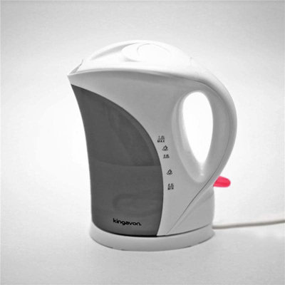 Cordless Lightweight Electric Kettle 1000W 1 Litre in White