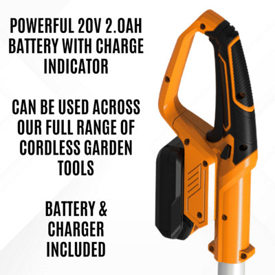 Cordless Pole Saw - Lightweight Electric Tree Pruner - Extends to 2.4m ...