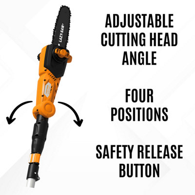 Cordless Pole Saw - Lightweight Electric Tree Pruner - Extends to 2.4m ...