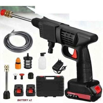Cordless Pressure Washer Gun, Water Cleaner, 2 Batteries