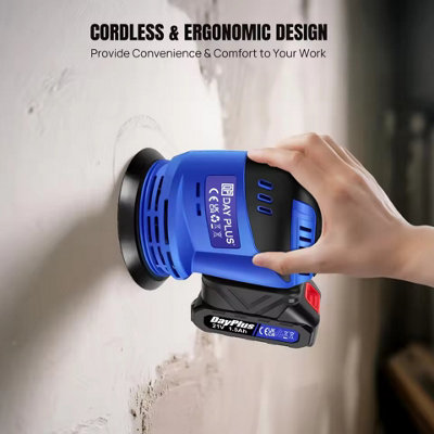 Cordless Random Orbital Sander, Hand Sander For Wall, Round Woodworking ...