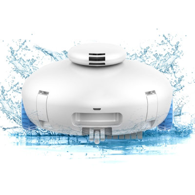 Cordless Robotic Pool Cleaner Powerful Suction Rechargeable Battery ...