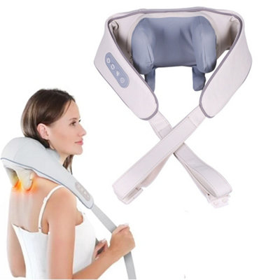 Cordless Shiatsu Neck & Shoulder Massager with Heat, Deep Kneading & 2 ...