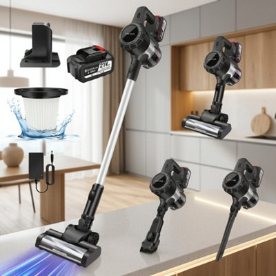 Cordless Upright Stick Vacuum Cleaner 3 in 1 Handheld Vacuum, Brushless ...