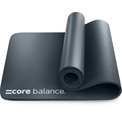 Core Balance 10mm Thick Foam Yoga Pilates Mat with Carry Strap