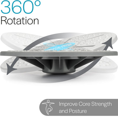 Core Balance Anti Slip Plastic Balance Board - Grey